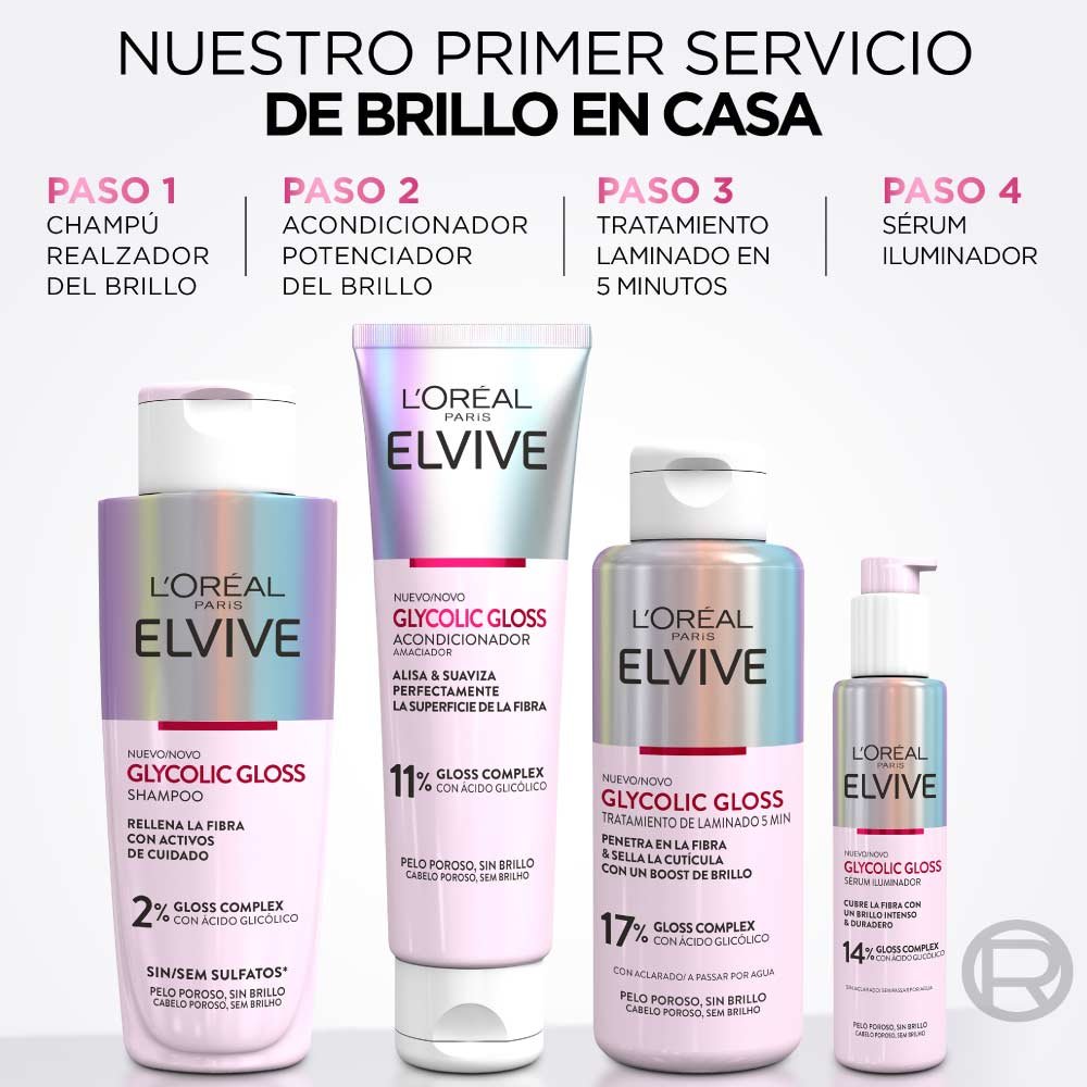 Elvive Glycolic Gloss Champú para Cabello Brillante | L'Oréal Paris