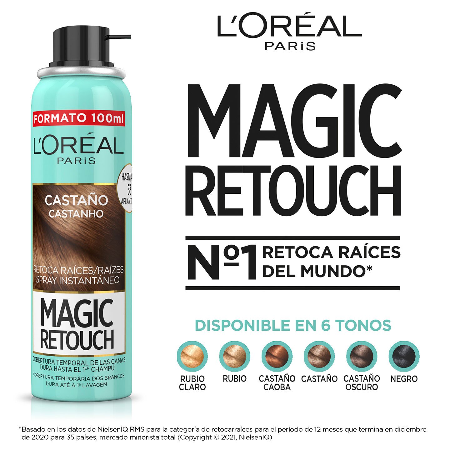 Magic Retouch Spray Retocarraíces Rubio Claro 100ml | L'Oréal Paris