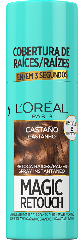Magic Retouch Coloración Spray Retocarraíces Castaño | L'Oréal Paris