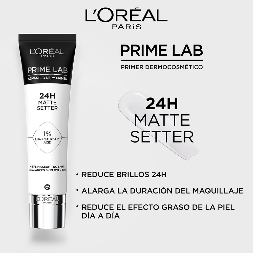Primer Matificante Prime Lab 24H Matte Setter | L'Oréal Paris