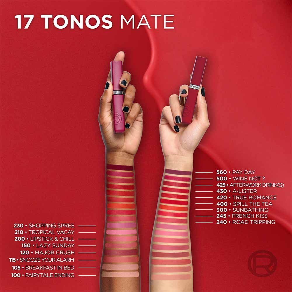 Infalible Maquillaje de labios Le Matte Resistance acabado mate 16h. Tono 430 A-Lister | L'Oréal ...